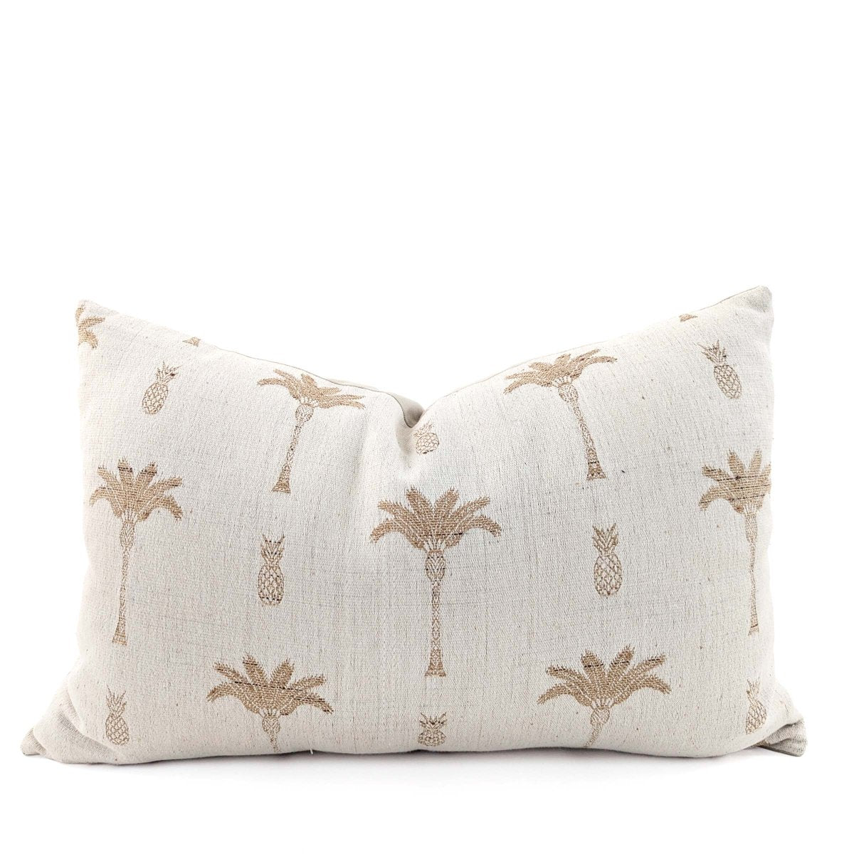 Plantation Palm Luxury Fabric Sofa Cushion Throw Pillow