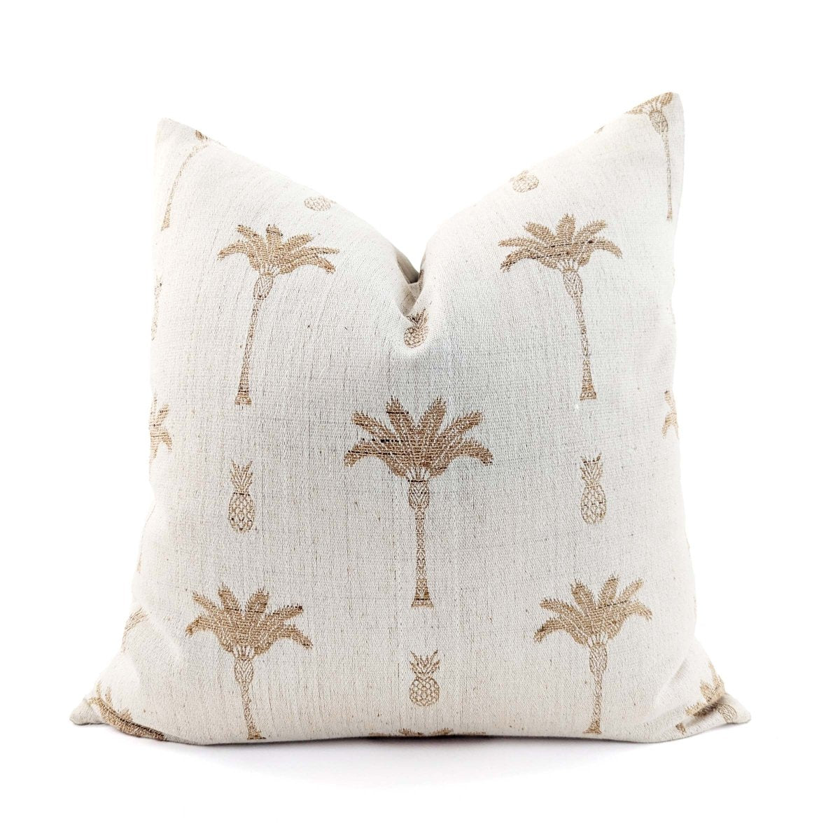 Plantation Palm Luxury Fabric Sofa Cushion Throw Pillow