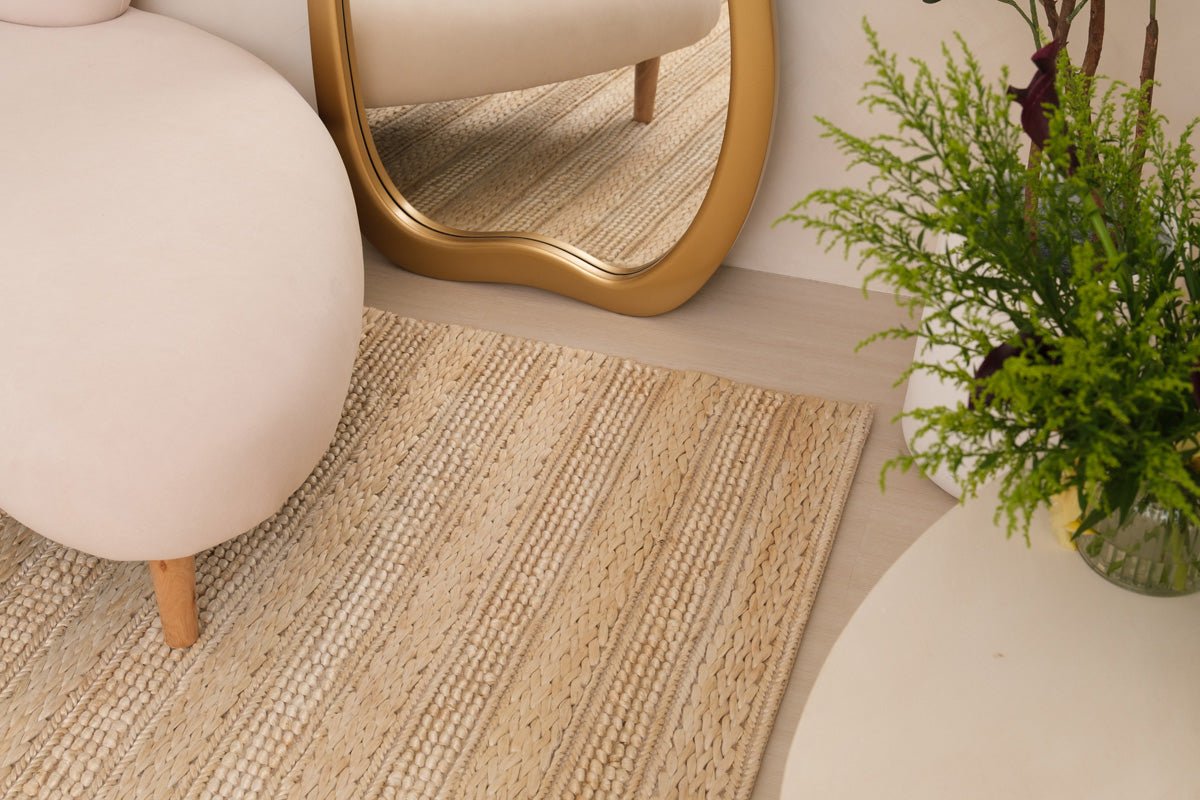 Hale Jute Light Modern Rug | Living DNA Singapore
