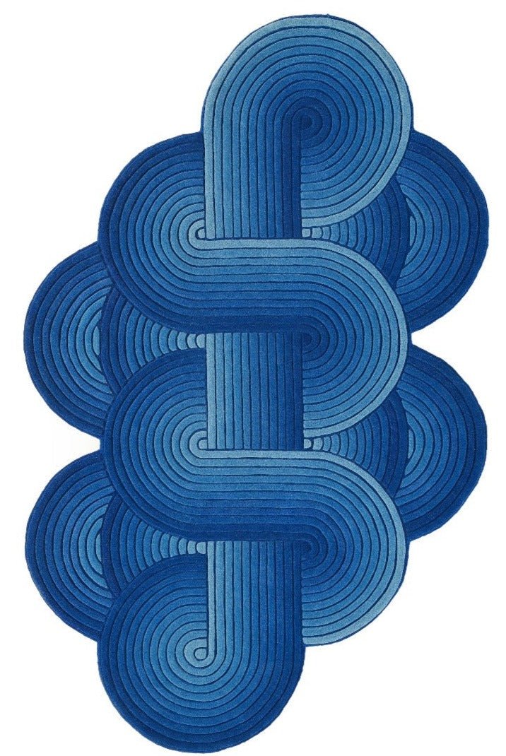 Custom Colour Infinity Gradient Rug | Luxury Modern Rugs