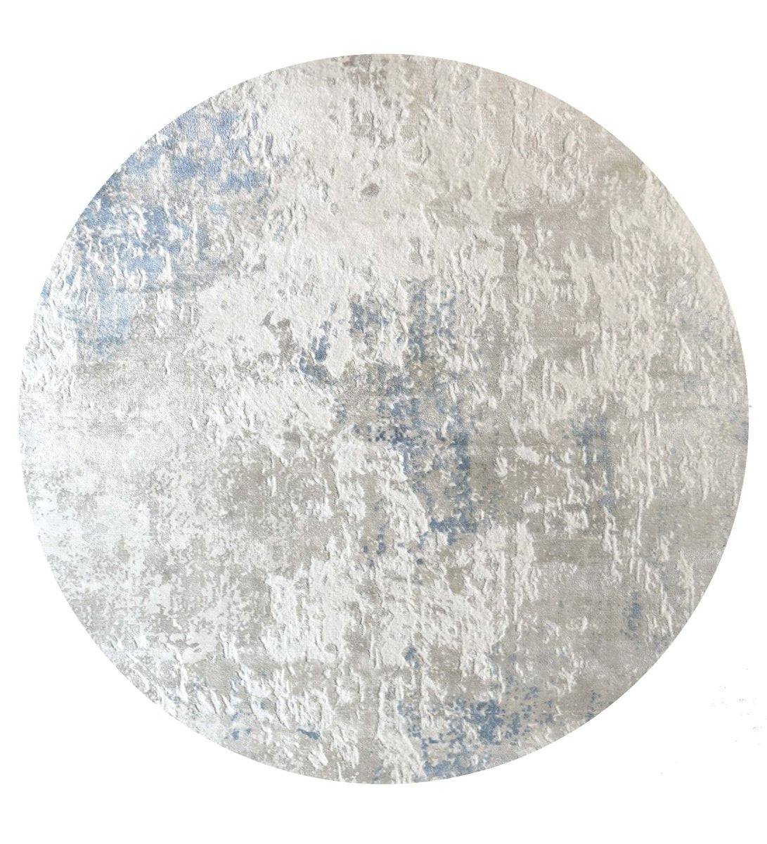 Mayfair Abstract Grey Round Rug | Luxury Designer Handmade Carpets ...