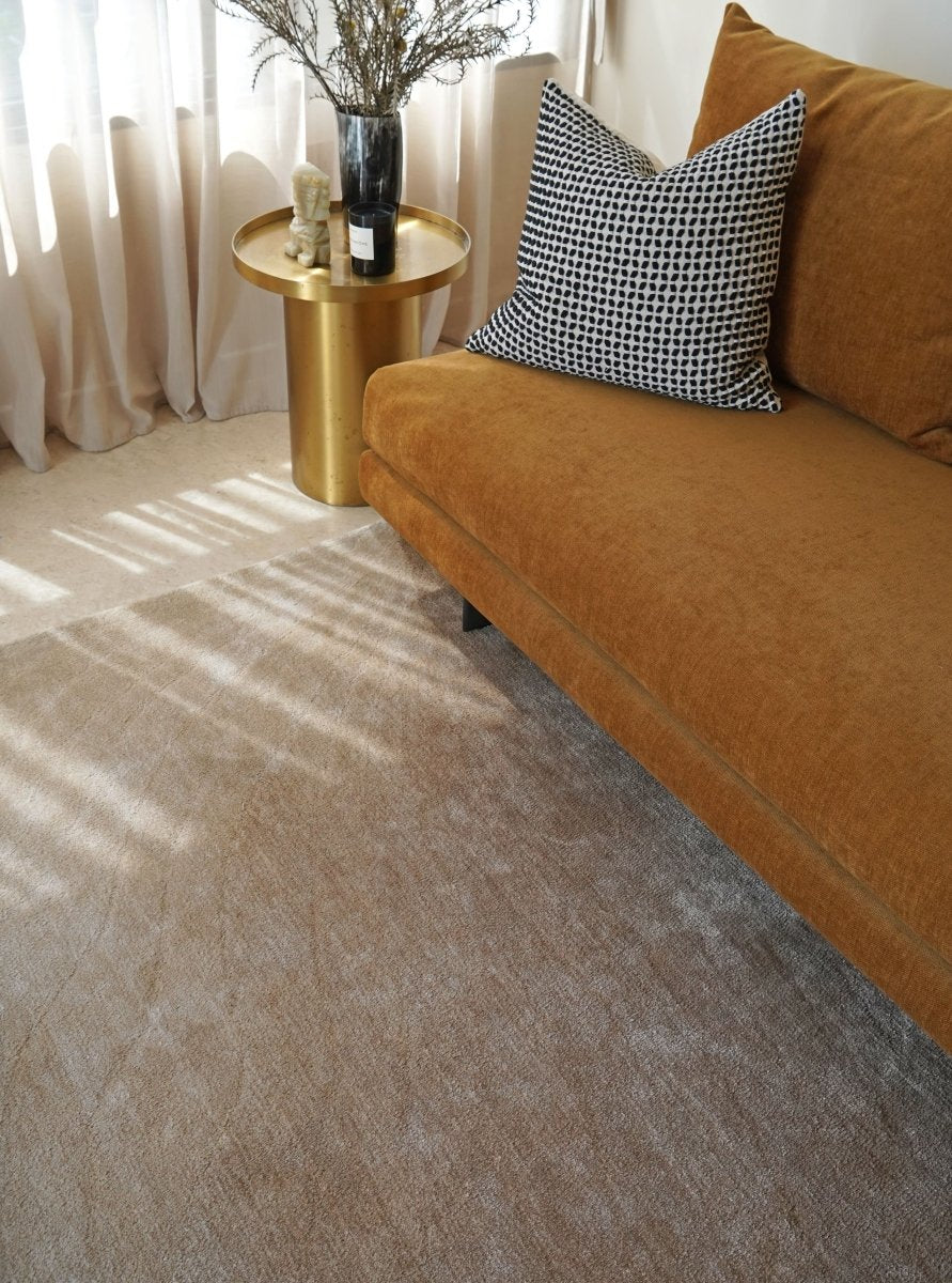 Waft Gradient Beige Rug | Living DNA Luxury Modern Carpet