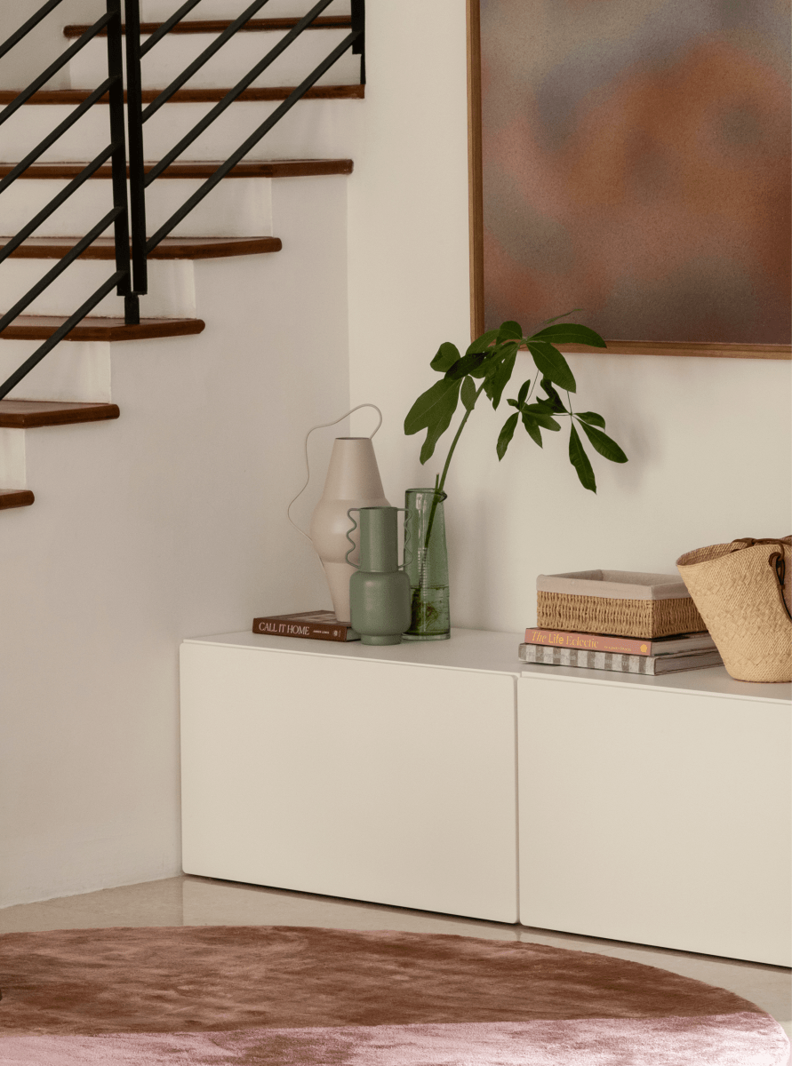 Hydra Black Tall Flower Vase Home Decor Shelf Accessories