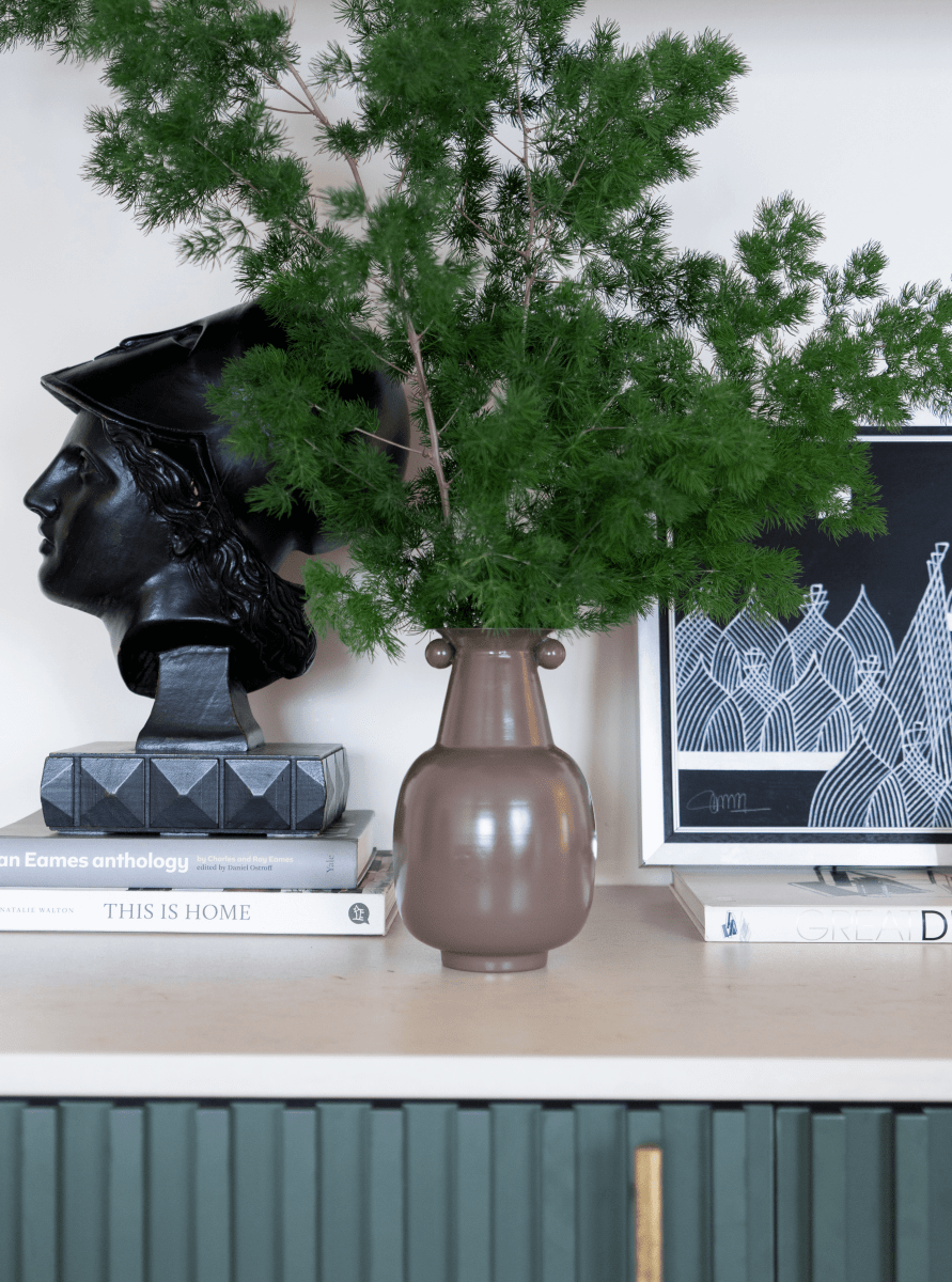 Nargis Black Small Medium Flower Vase Home Decor Shelf Accessories