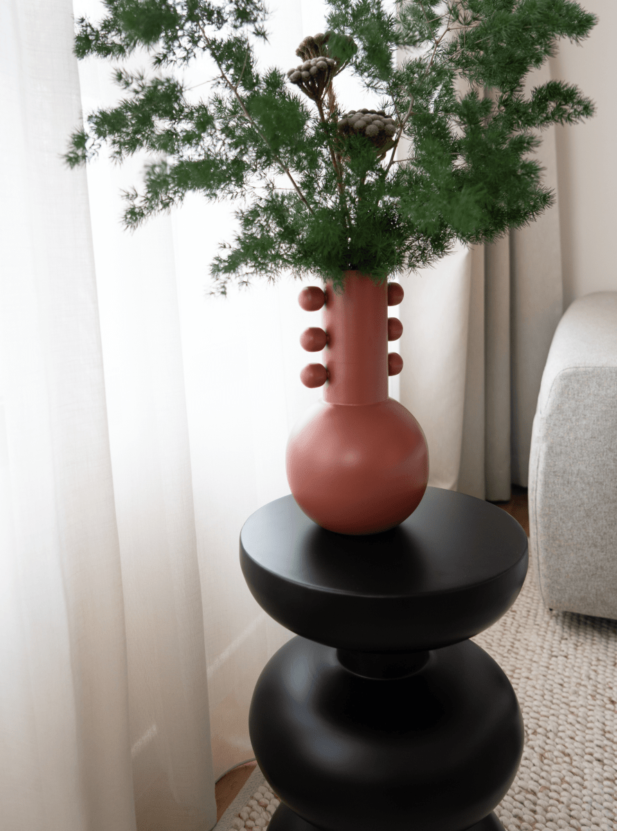 Oracle Rust Orange Tall Flower Vase Home Decor Shelf Accessories