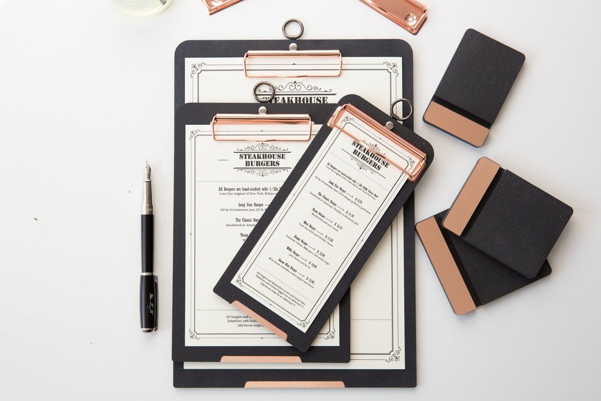 Black Rose Gold Ring Clipboard