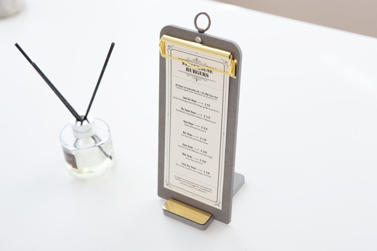 Grey Gold Ring Clipboard
