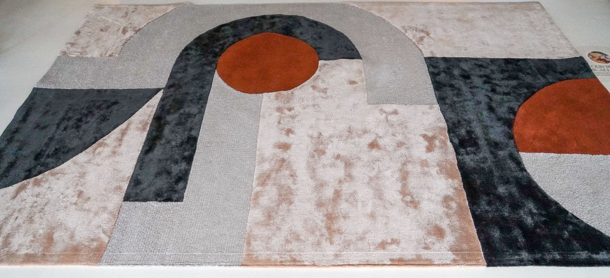 Modern Tencel Geometric Rug | Residential Commercial Carpets