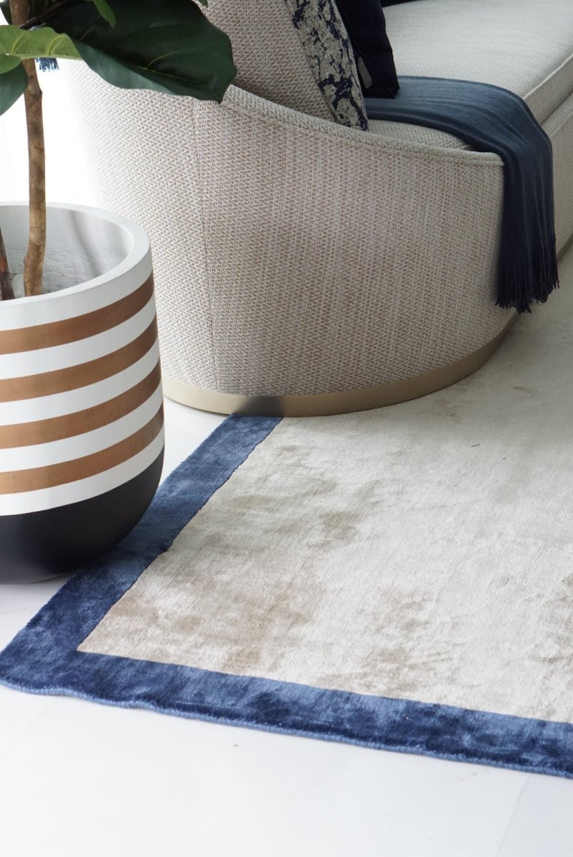Custom Modern Border Designer Rug Singapore | Living DNA