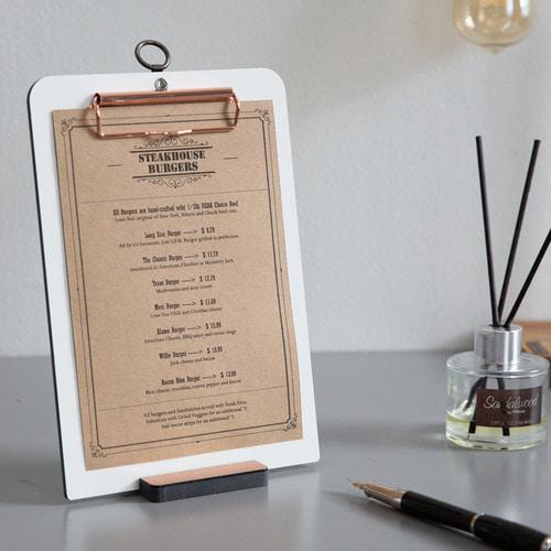 White Rose Gold Ring Clipboard